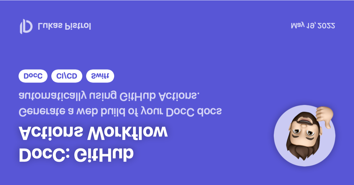 Docc Github Actions Workflow Lukas Pistrol 7266